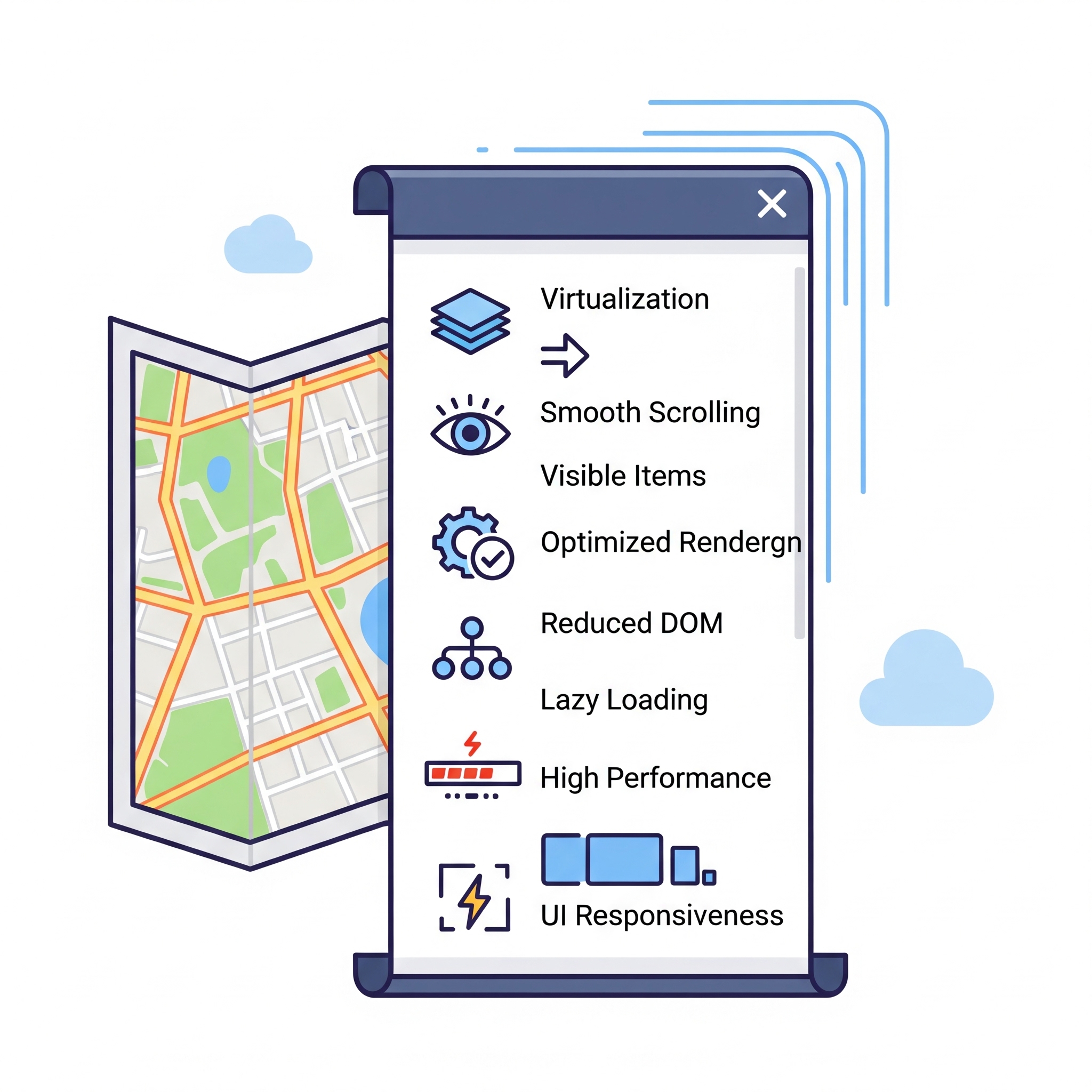 react-windowで地図UIが劇的改善！サクサク表示の裏側